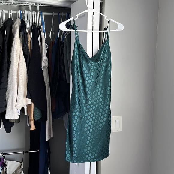 Altar'd State | Dresses | Altard State Dark Green Silky Dress Nwot ...